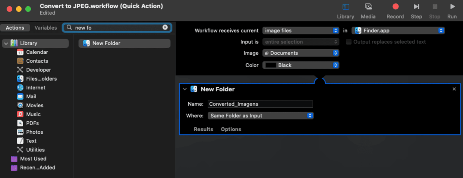 Usando Automator do MacOS para converter imagens - 4Future
