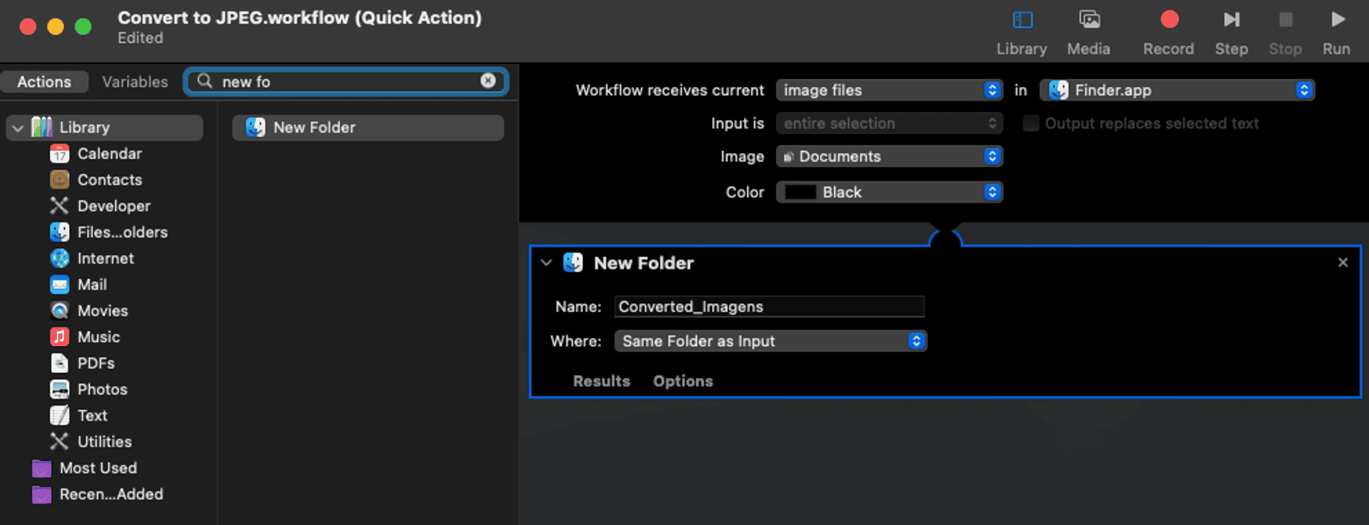 Usando Automator do MacOS para converter imagens - 4Future